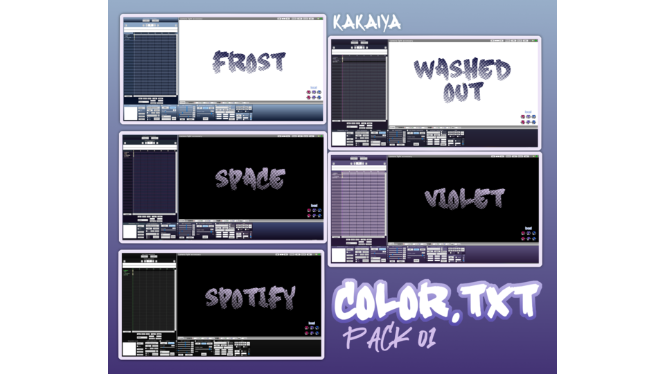 Color.txt Pack 01 - BowlRoll