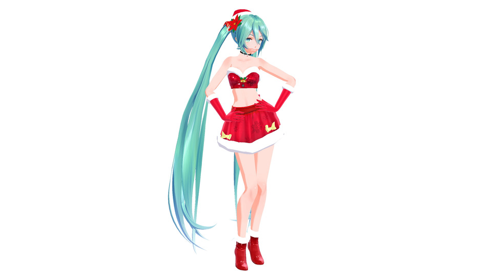 【MMD】YYB Miku Xmas - BowlRoll