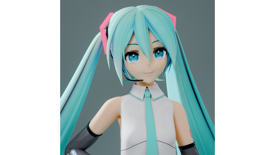 HBS初音ミク_SP ver2.0 [PBR] - BowlRoll