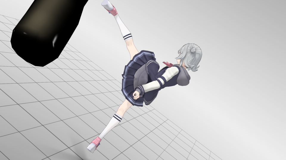 二段蹴りモーション - BowlRoll