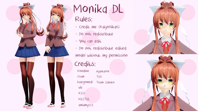 Monika MMD - BowlRoll