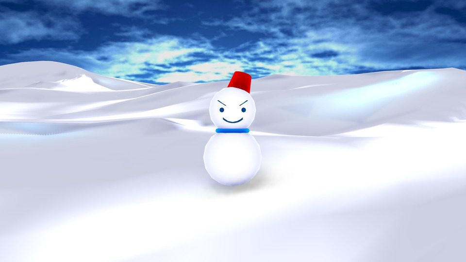 MMD雪まつり2022参加賞「雪ダルマスコット2022」 - BowlRoll