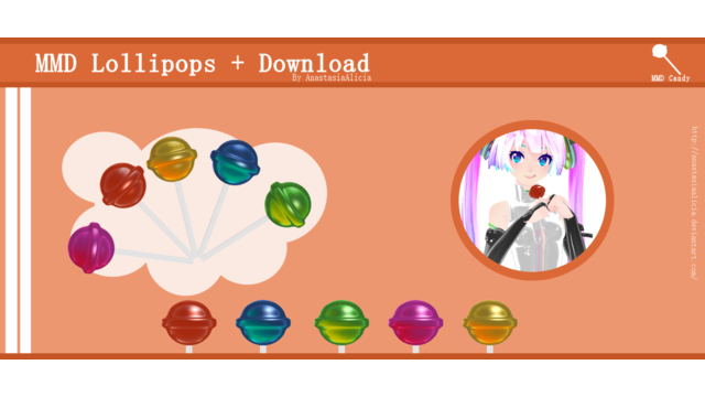 :MMD Candy: Lollipops - BowlRoll