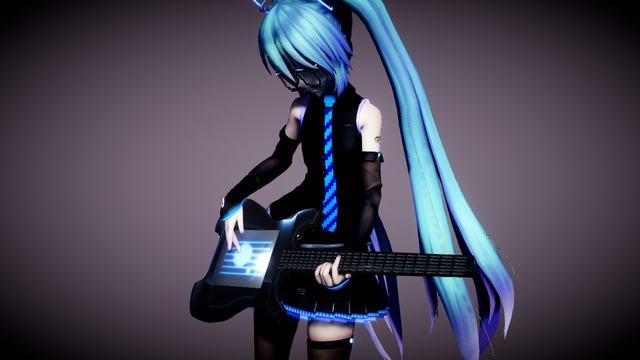 MMD用 デジタルギター - BowlRoll
