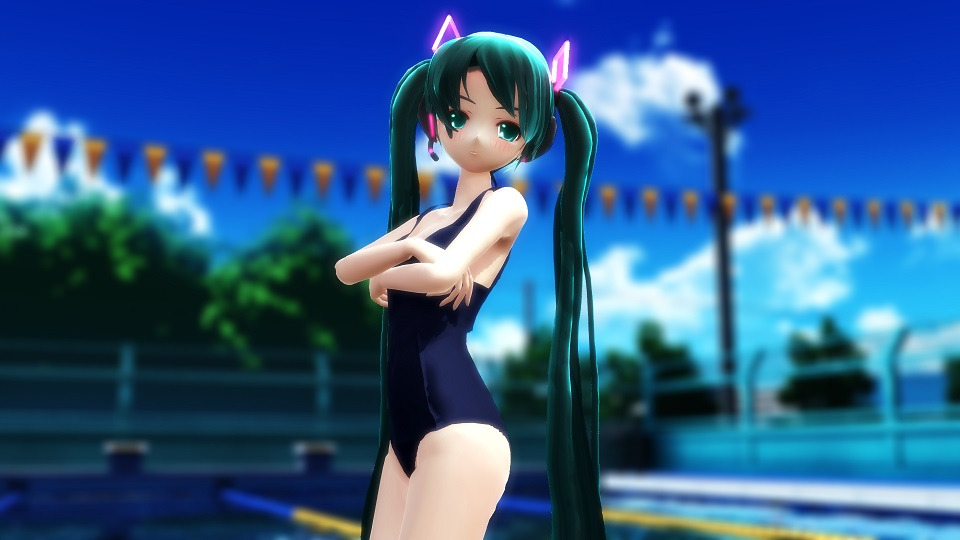 らぶ式ミクv4xmスクール水着v1 - BowlRoll