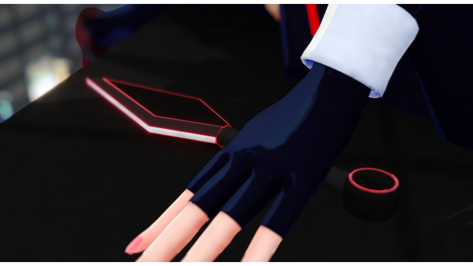 【MMDアクセサリ配布あり】サイバークナイV1【AL対応】 - BowlRoll