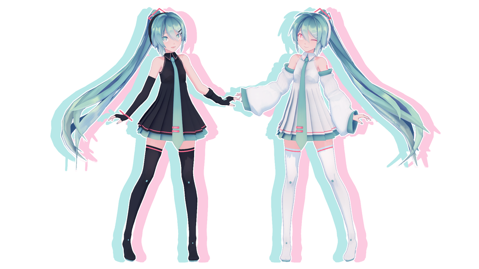 Sour式初音ミク_ポニーテール改変Ver - BowlRoll