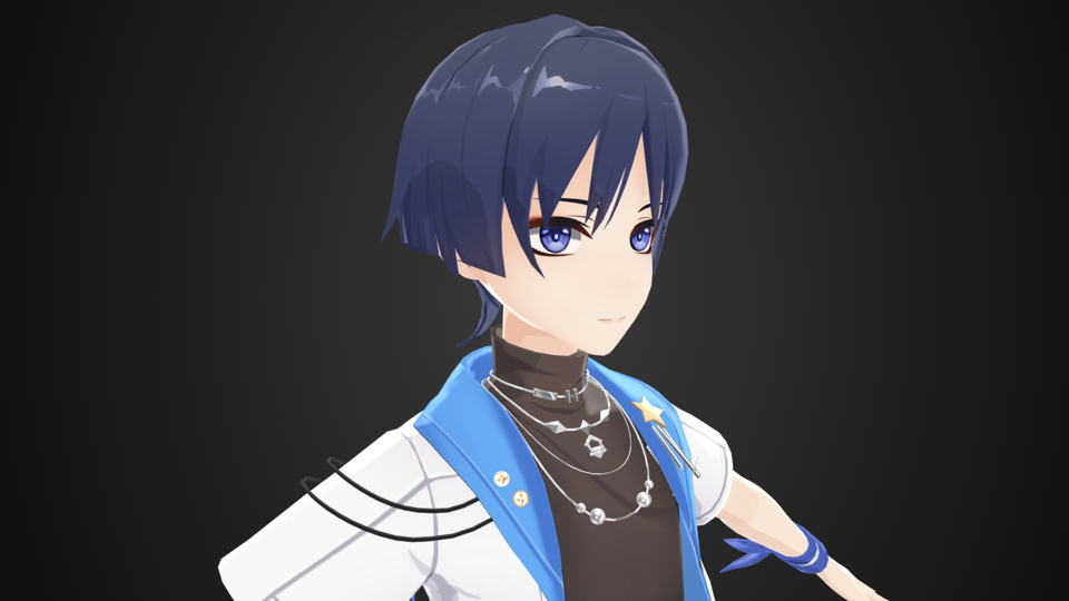 放浪者 · 朔 MMDモデル配布 - BowlRoll