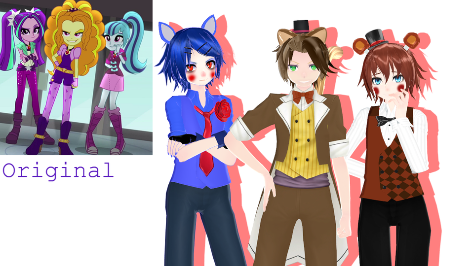 The Dazzlings Pose - BowlRoll