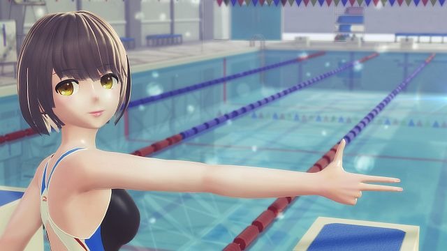 [MMD動画] なっちゃん競泳水着で「放課後ストライド」 - BowlRoll