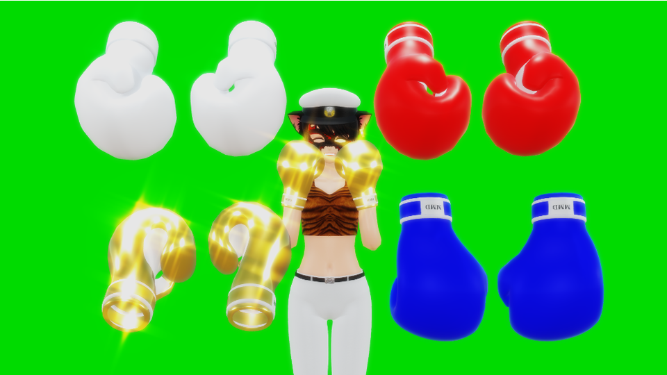 【MMDアクセサリ】ボクシンググローブ - BowlRoll