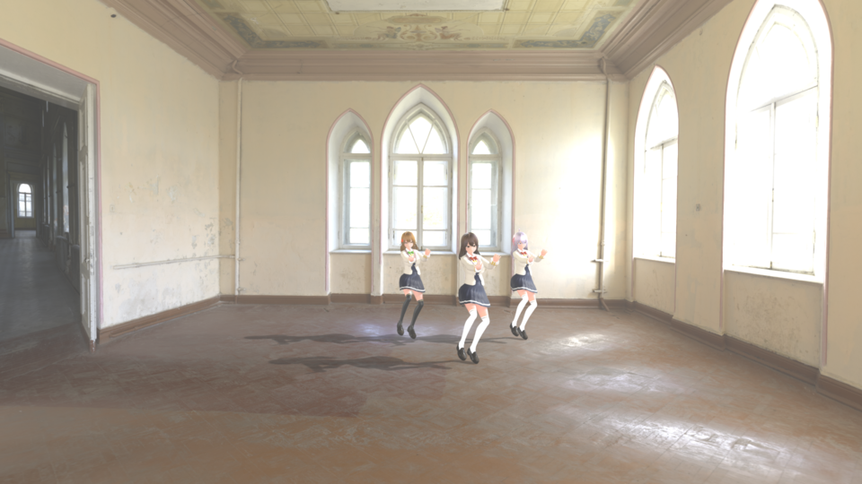 【MMDステージ】 OldRoom_8K - BowlRoll