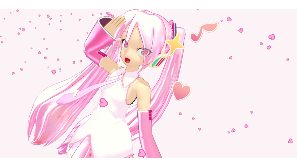 Sakura Miku V2 - BowlRoll