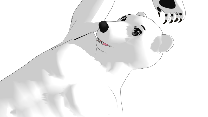 MMD Polar Bear Base DL - BowlRoll