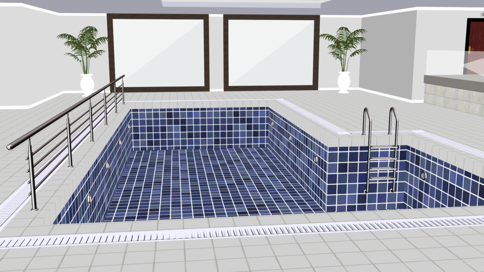 【MMD】Stage - SwimmingPool - BowlRoll