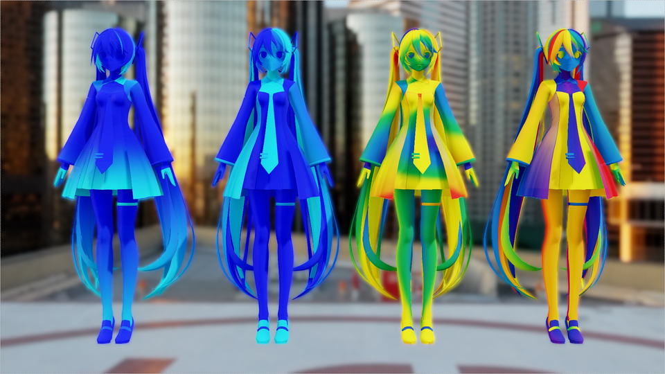 ray-mmd_rainbow - BowlRoll