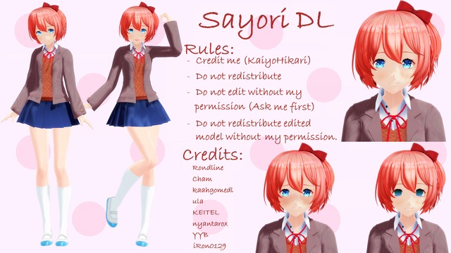 Sayori MMD - BowlRoll