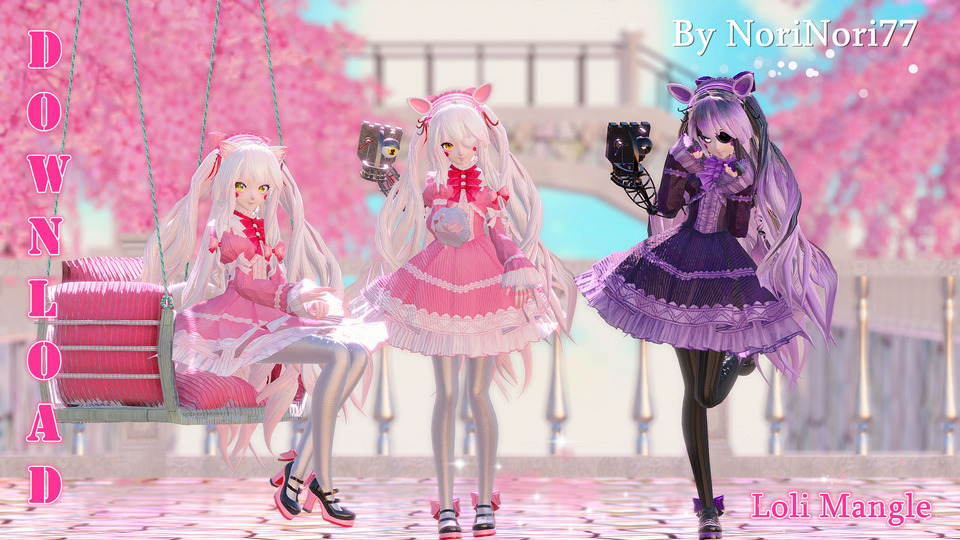 FNAF Loli Mangle 3D MMD Model DL - BowlRoll