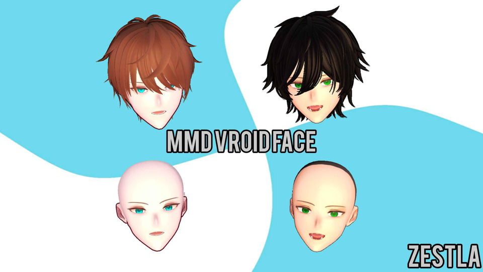 MMD FACE Vroid (ZESTLA) - BowlRoll