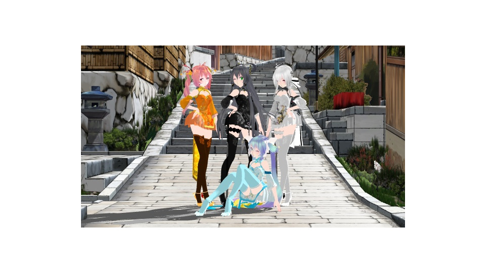 TDA式改变短旗袍：初音未来，弱音白，洛天依，重音春节 - BowlRoll