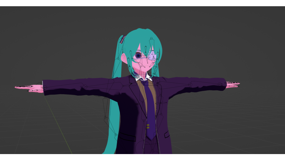 モニタリング MMD+VRMモデル配布 - BowlRoll