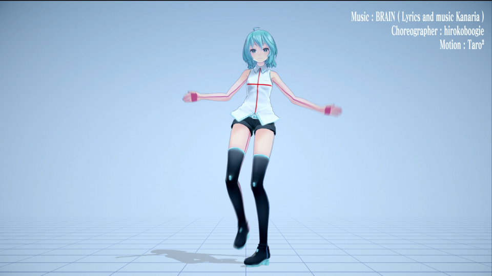【MMD】Brain Short動画用【Motion配布】 - BowlRoll