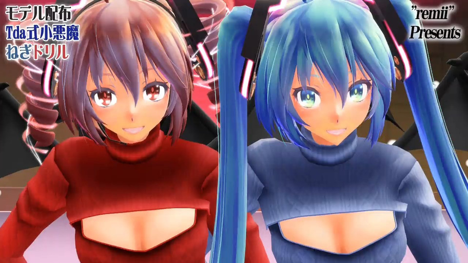 【初期版】Tda小悪魔セーター【ミク＆テト】 - BowlRoll