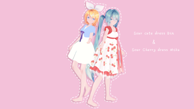 Sour Cherry dress Miku Ver1.3 - BowlRoll
