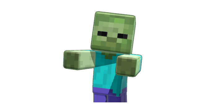 MMD Minecraft Zombie 1.0 - BowlRoll