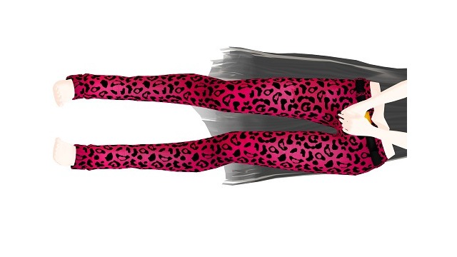 MMD Pink Cheetah Jeans DL - BowlRoll