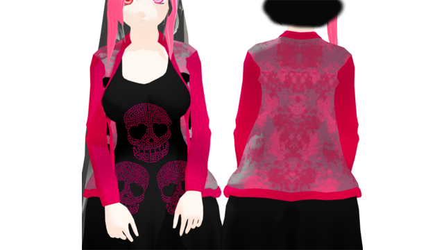 MMD Pink and Grey Jacket DL - BowlRoll