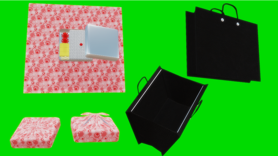 【MMDアクセサリ】弁当箱と鞄 - BowlRoll