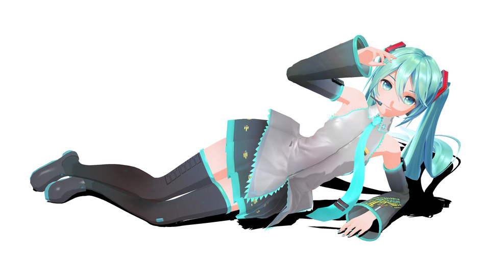 【MMD】横寝転び（足IK切） - BowlRoll