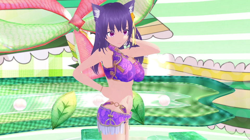 やっちchアイドル 葵 チャイナ水着MMD - BowlRoll