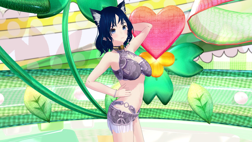 やっちchアイドル 赤坂なみ チャイナ水着MMD - BowlRoll