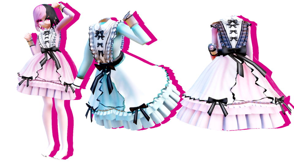 【mmd衣装配布】sweetlolita - BowlRoll