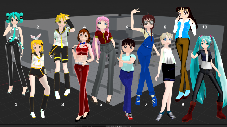 ポーズデータセット6 - BowlRoll