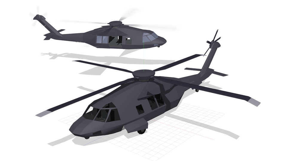 MH-60 Stealth Black Hawk - BowlRoll