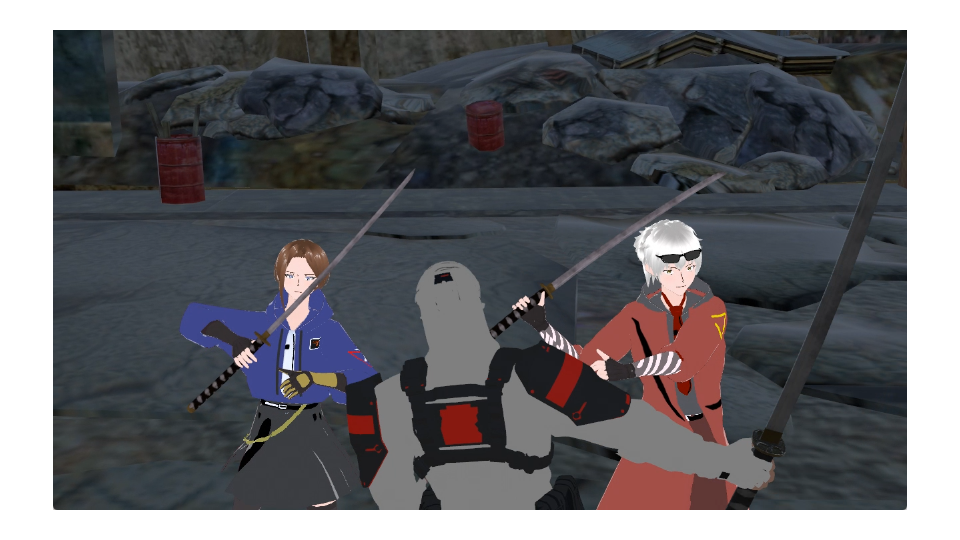 Sword trigger fight motion MMD - BowlRoll