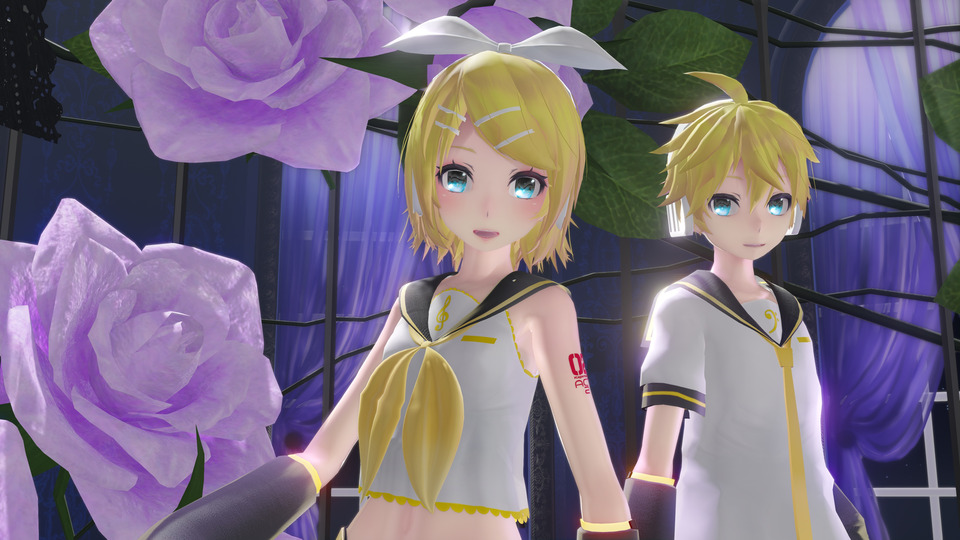 Tda Rin and Len (鏡音リン 鏡音レン) - BowlRoll