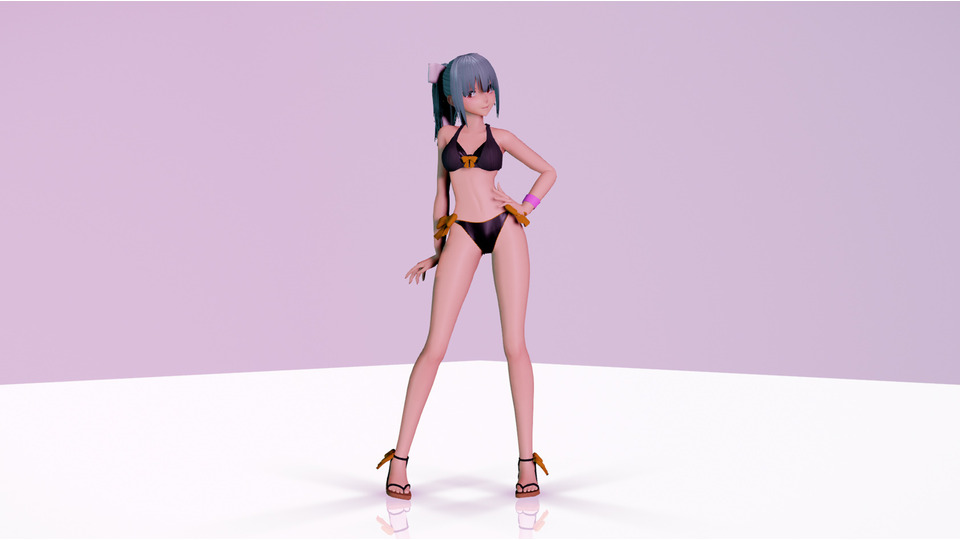 tda式改変 夕張改二ver5(水着) - BowlRoll