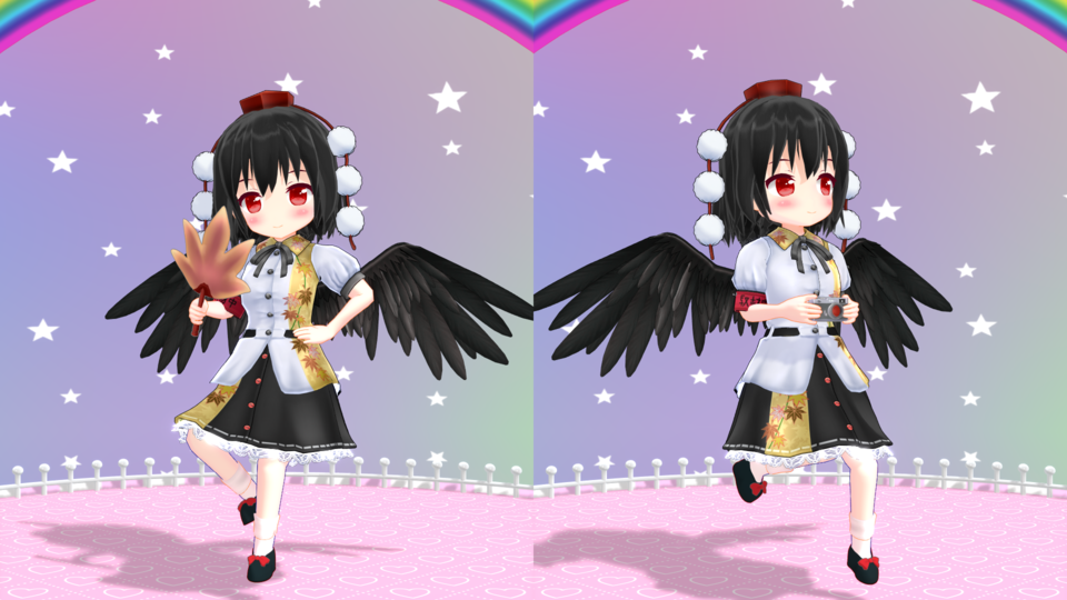 ちゅばき式改造 射命丸文 （ちび文）v1.05 - BowlRoll