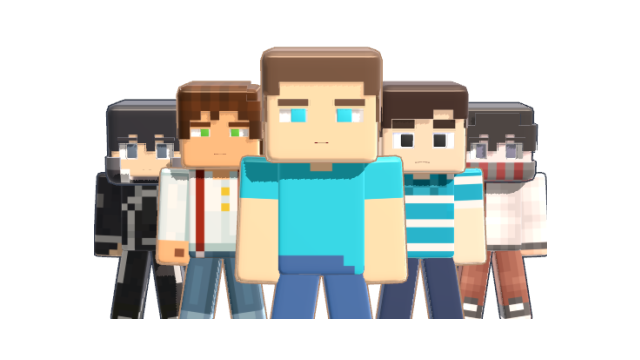 MMD Minecraft Steve pack 1.0 - BowlRoll