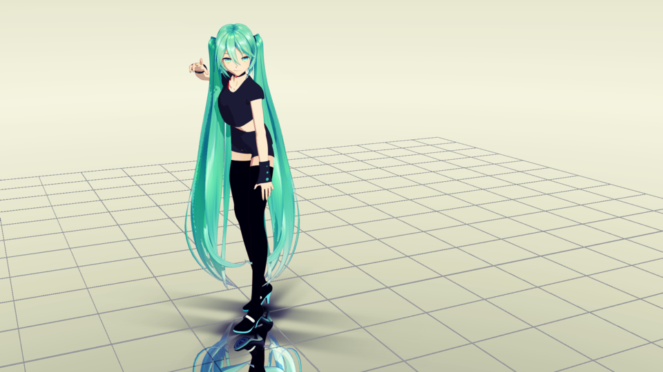 [MMD-Model] YYB Groovie Miku V1 - BowlRoll