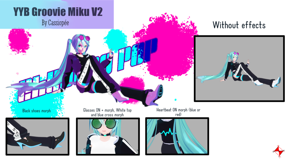 [MMD-Model] YYB Groovie Miku V2 - BowlRoll