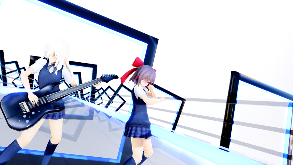 メグメグ☆ファイヤーエンドレスナイト ダンス ギター2人用カメラ - BowlRoll