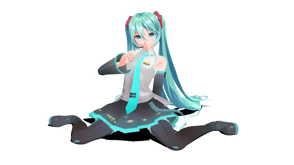 【MMD】女の子座り - BowlRoll